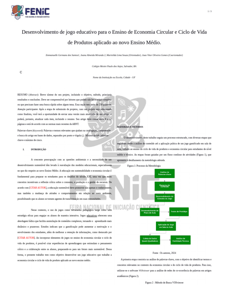 FENIC versao 2 | PDF | Economia | Aprendizado