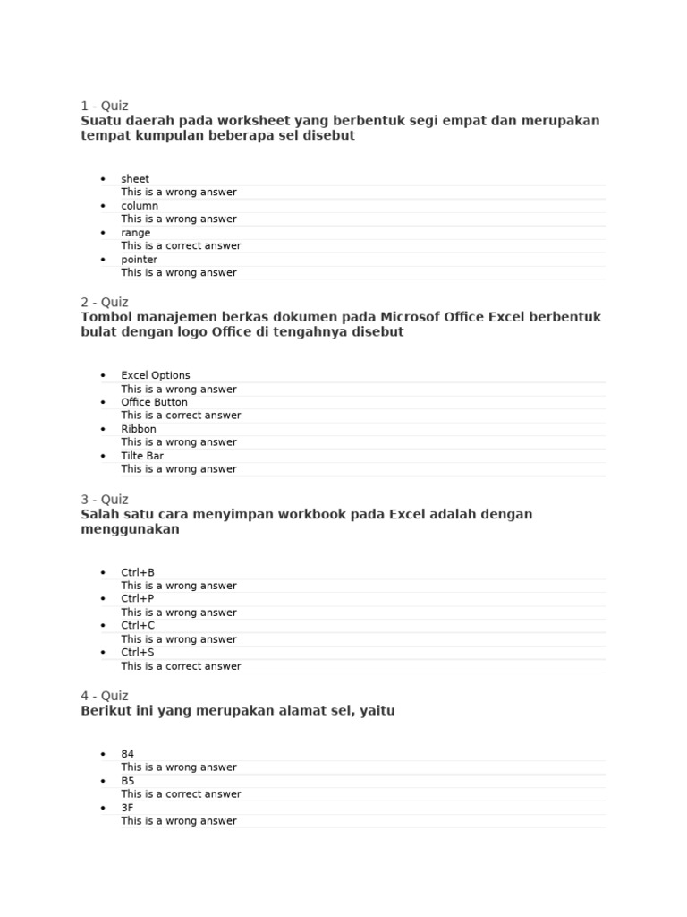 Soal Kuis Kahoot | PDF