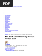 The Best Chocolate Chip Cookie Recipe Ever - JoyFoodSunshine | PDF ...