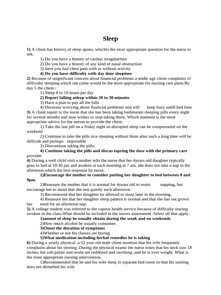 Chapter 45 Sleep | PDF | Sleep | Snoring