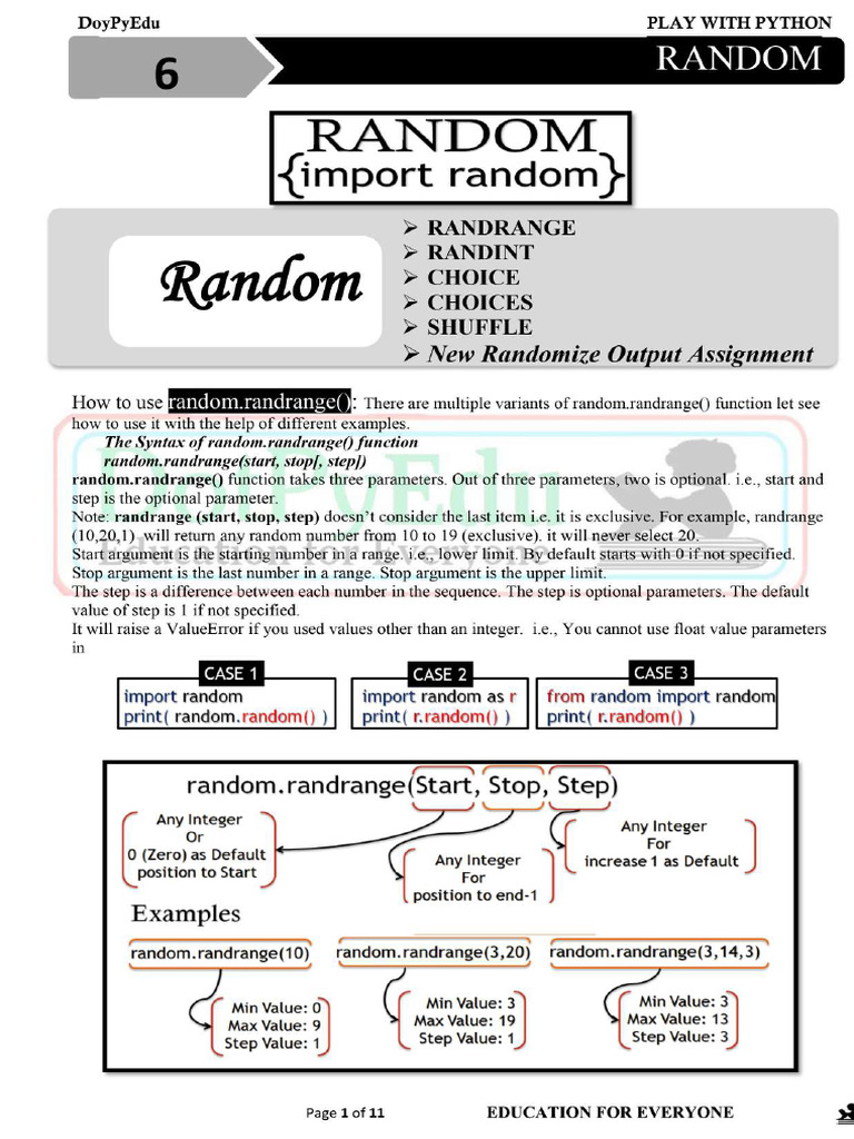 3 RANDOM | PDF