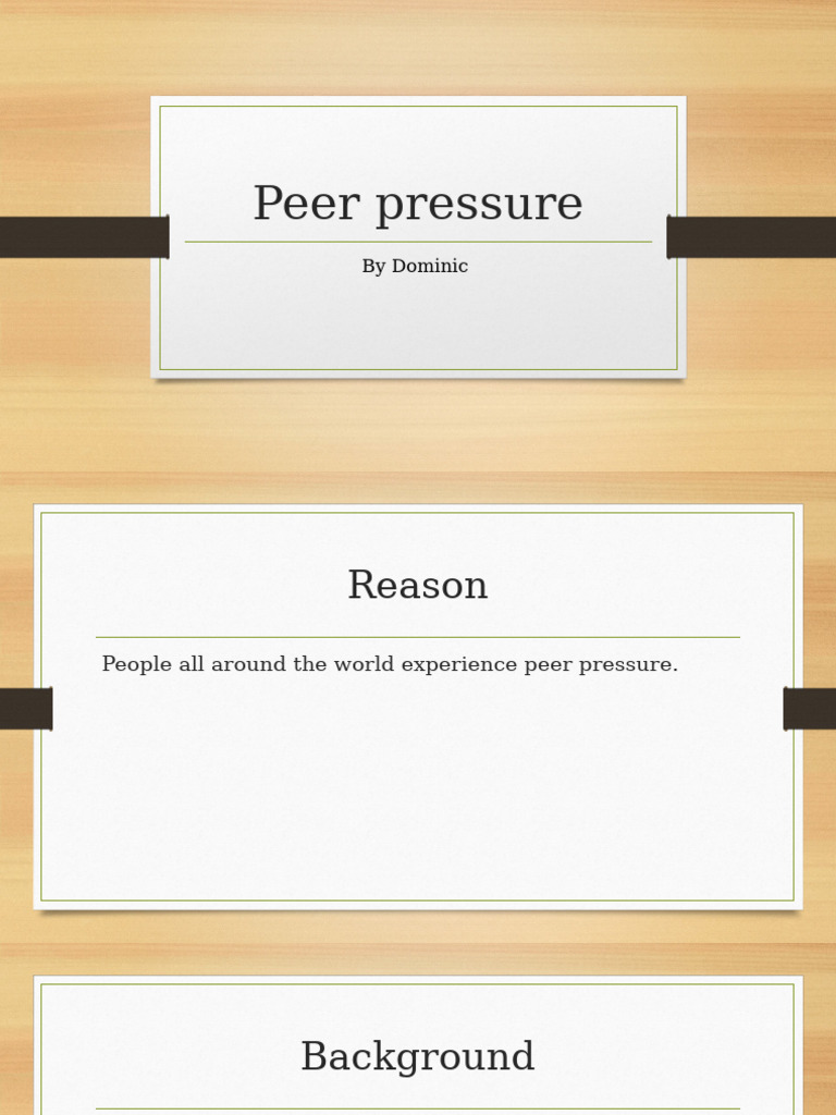 Impact of Peer Pressure on Teens | PDF | Adolescence | Youth