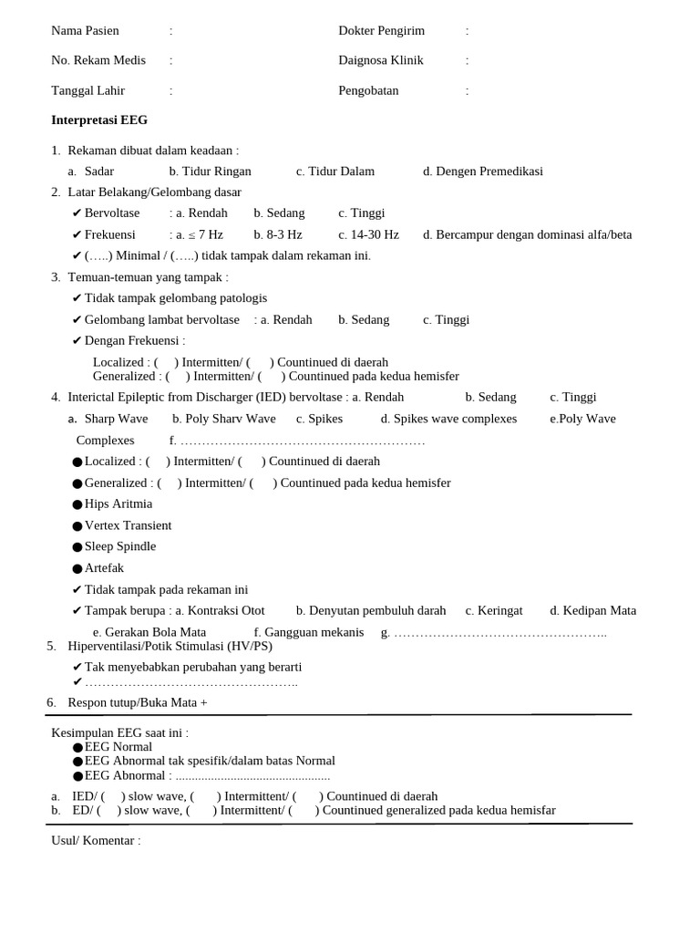 Interpretasi EEG (1) | PDF