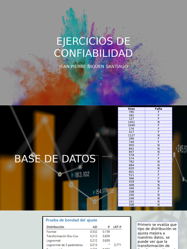 Ejercicios de Confiabilidad-Jean Pierre Ñiquen | PDF