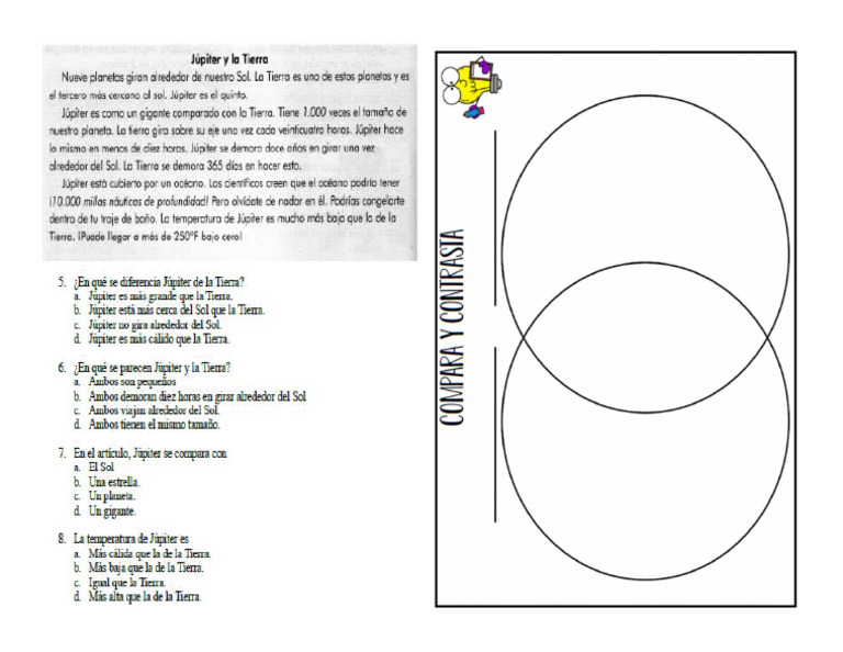 Estructura Textual Compara y Contrasta | PDF