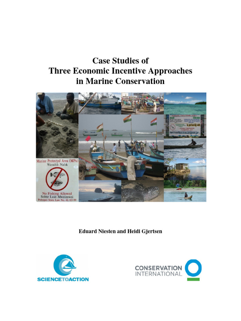 Case Studies Economic Incentives Approaches Marine Conservation | PDF ...
