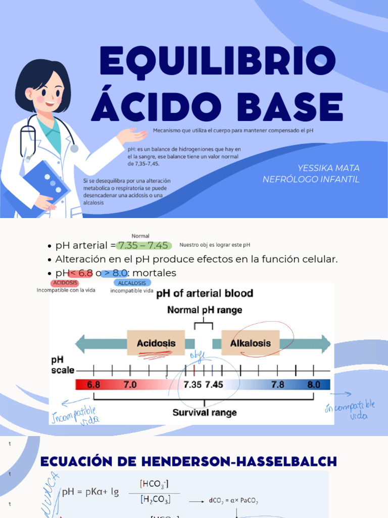 EQUILIBRIO áCIDO BASE | PDF | Solución tampón | Fisiología