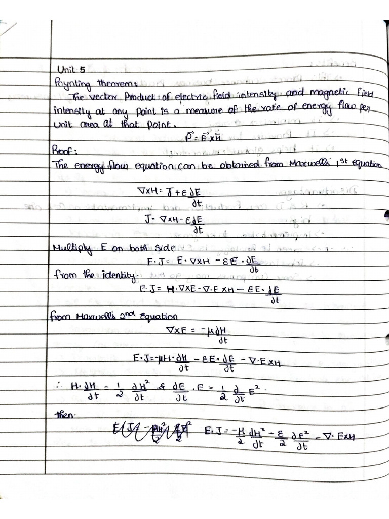 EMF Written Notes | PDF
