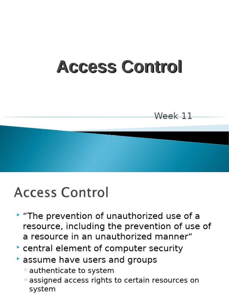 Access Control for IT Security Experts | PDF | Computer Access Control | Computing