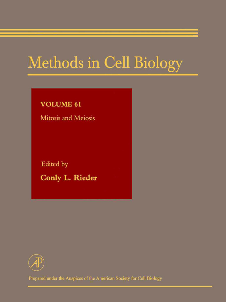 [Methods in Cell Biology 61] Conly L. Rieder (Eds.) - Mitosis and ...