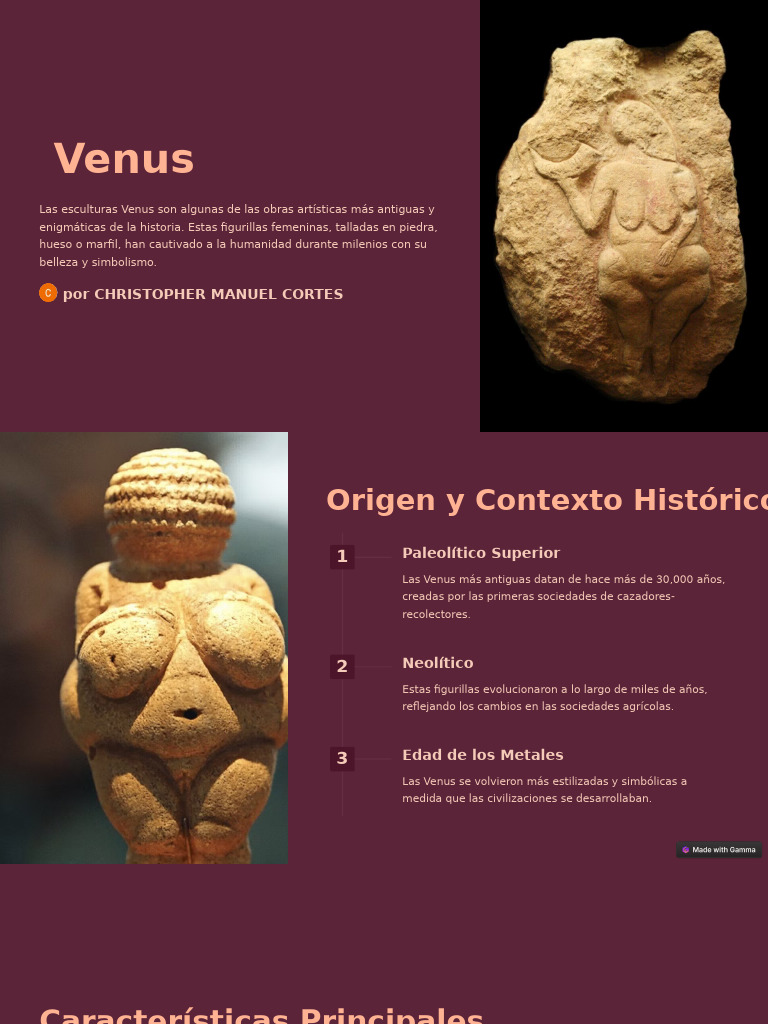 Esculturas Venus: Arte y Simbolismo | PDF | Escultura | Paleolítico