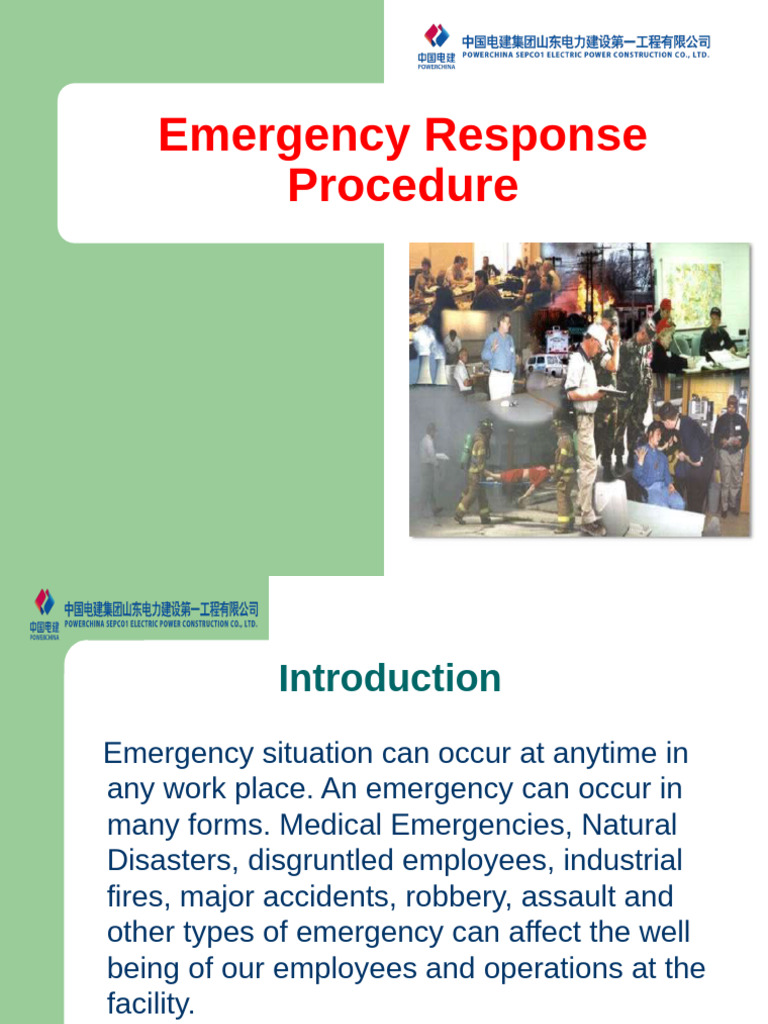 Workplace Emergency Response Guide | PDF | Emergency | Firefighting