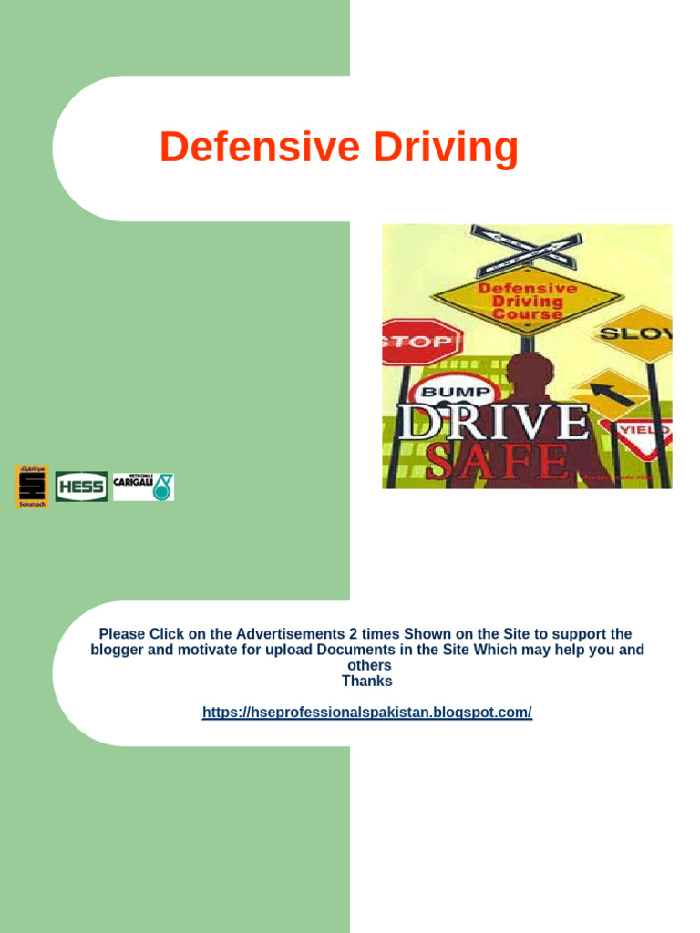 Defensive Driving ppt-1 | PDF | Traffic Collision | Driving