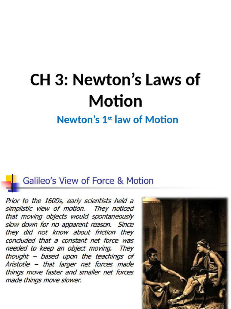 3.3 Newtons - 1st - Law - of - Motion | PDF