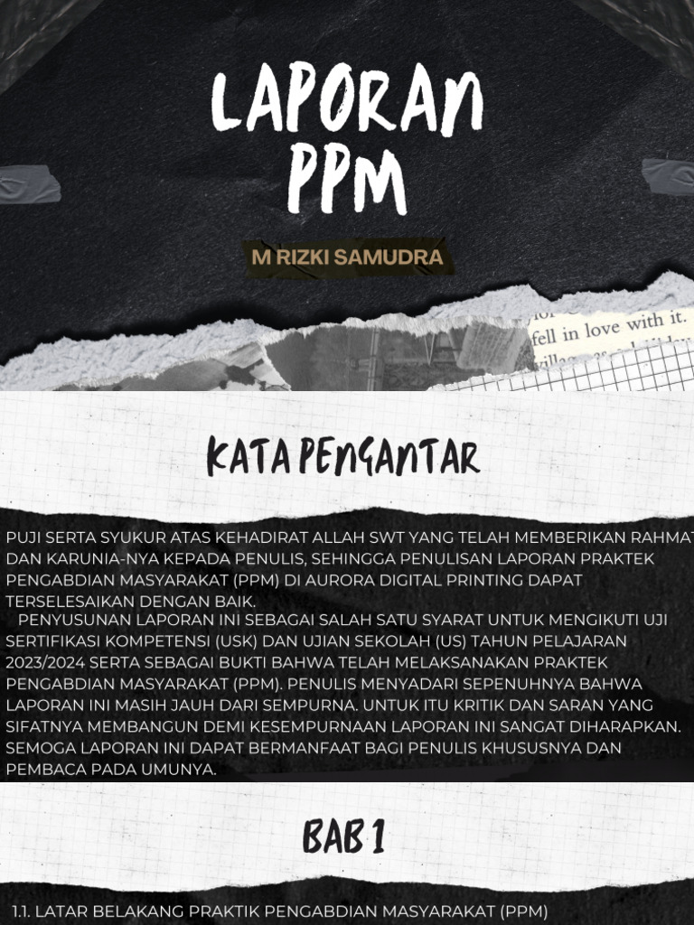 Laporan PPM | PDF