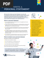 Ucas Personal Statement Worksheet | PDF