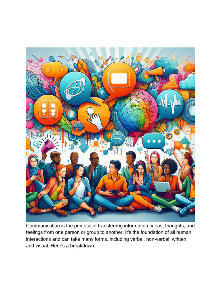 Communication Is The Process of Transferring Information | PDF ...