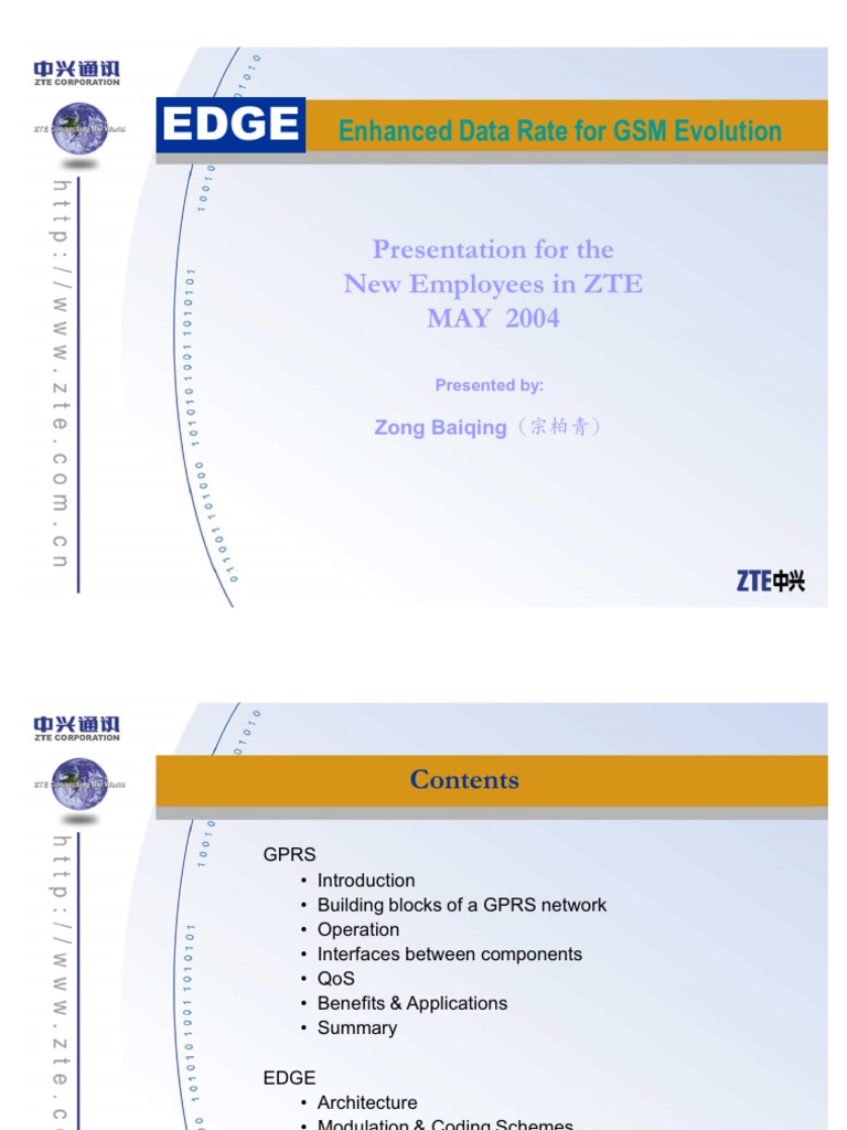 Edge Pdf General Packet Radio Service Computer Network