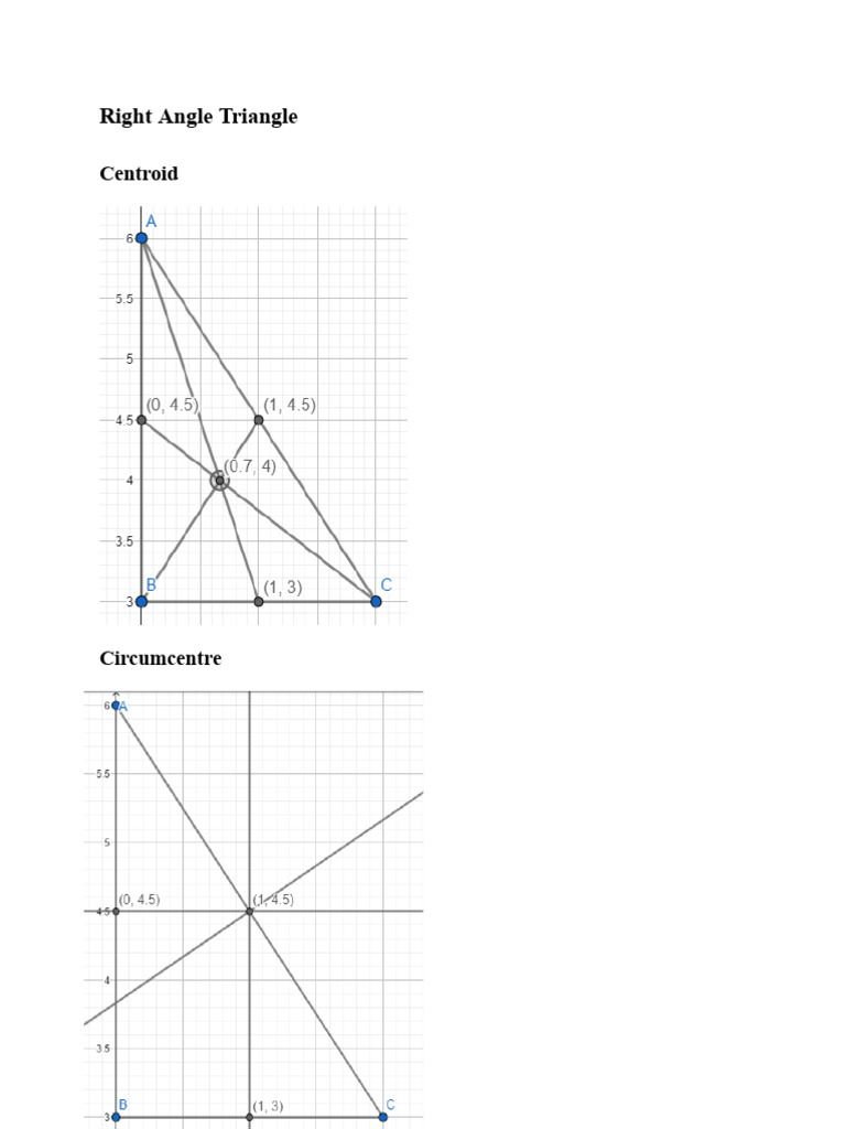 Circumcentre orthocentre centroid poster assignment | PDF | Triangle ...