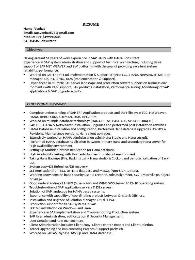 Venkat_CV (2) | PDF | Databases | Microsoft Sql Server