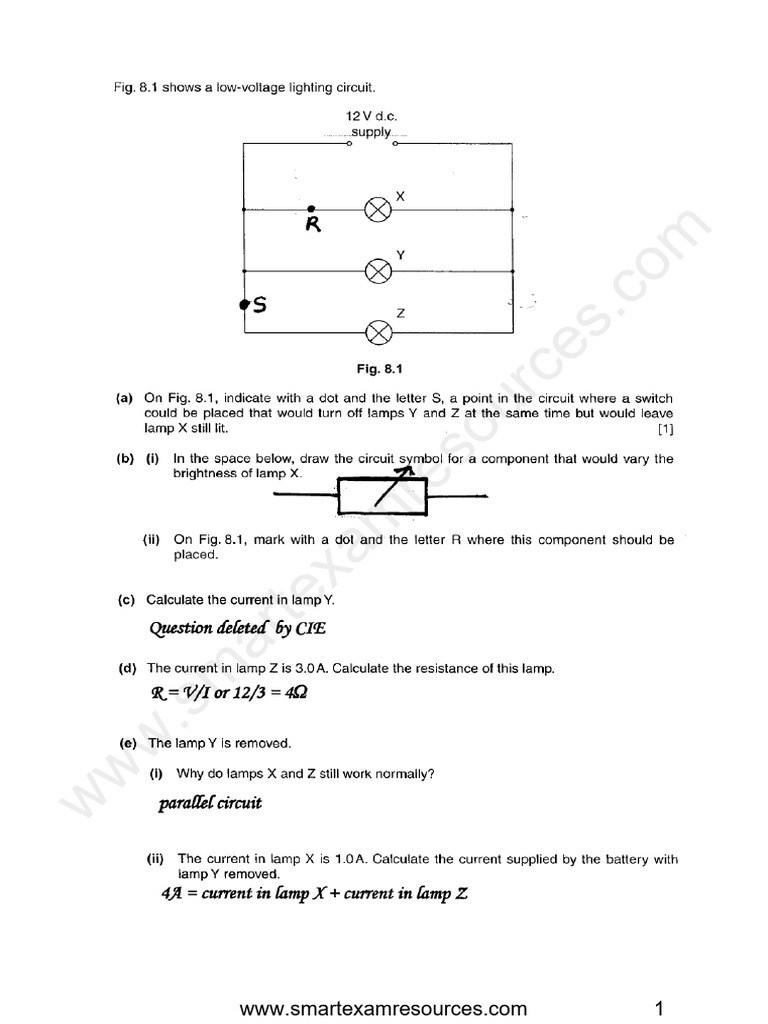 Physics Parallel Circuits 4 | PDF