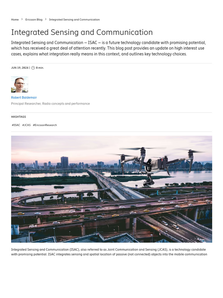 ISAC - Integrated Sensing and Communication - Ericsson | PDF