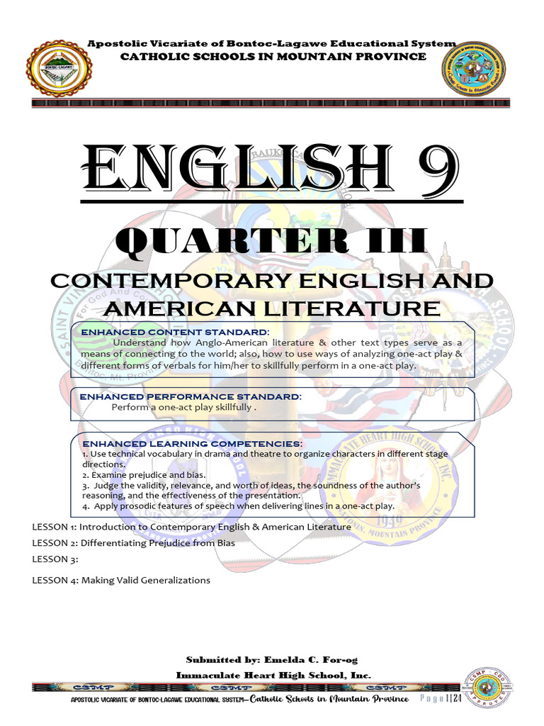 LP_ENGLISH 9_Q3 | PDF | Bias | Play (Theatre)