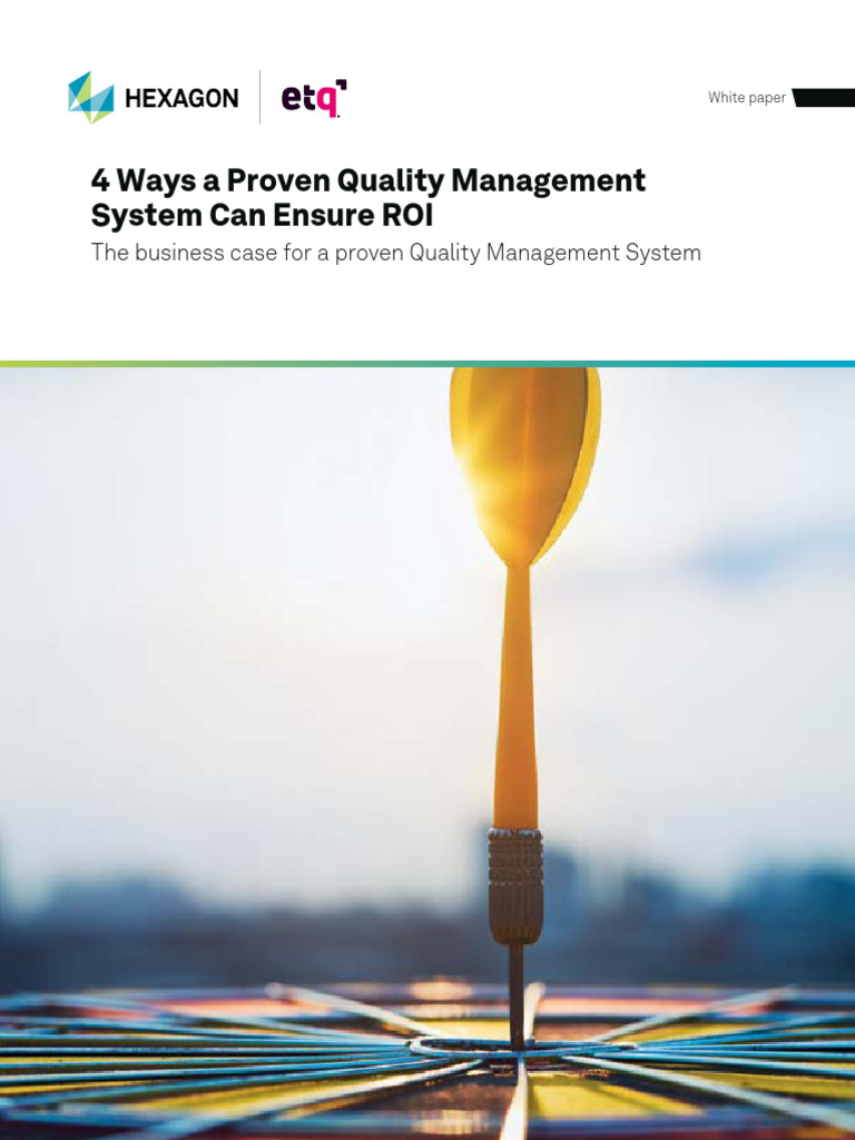 HEXAGON ETQ 4 - Ways - Proven - QMS - Ensure - ROI WP 12P US EN 1 | PDF ...