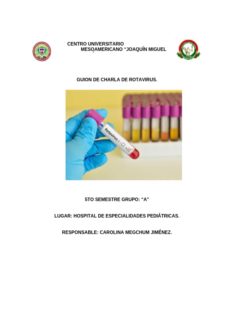 Charla sobre Rotavirus y Vacunación | PDF | Diarrea | Deshidración