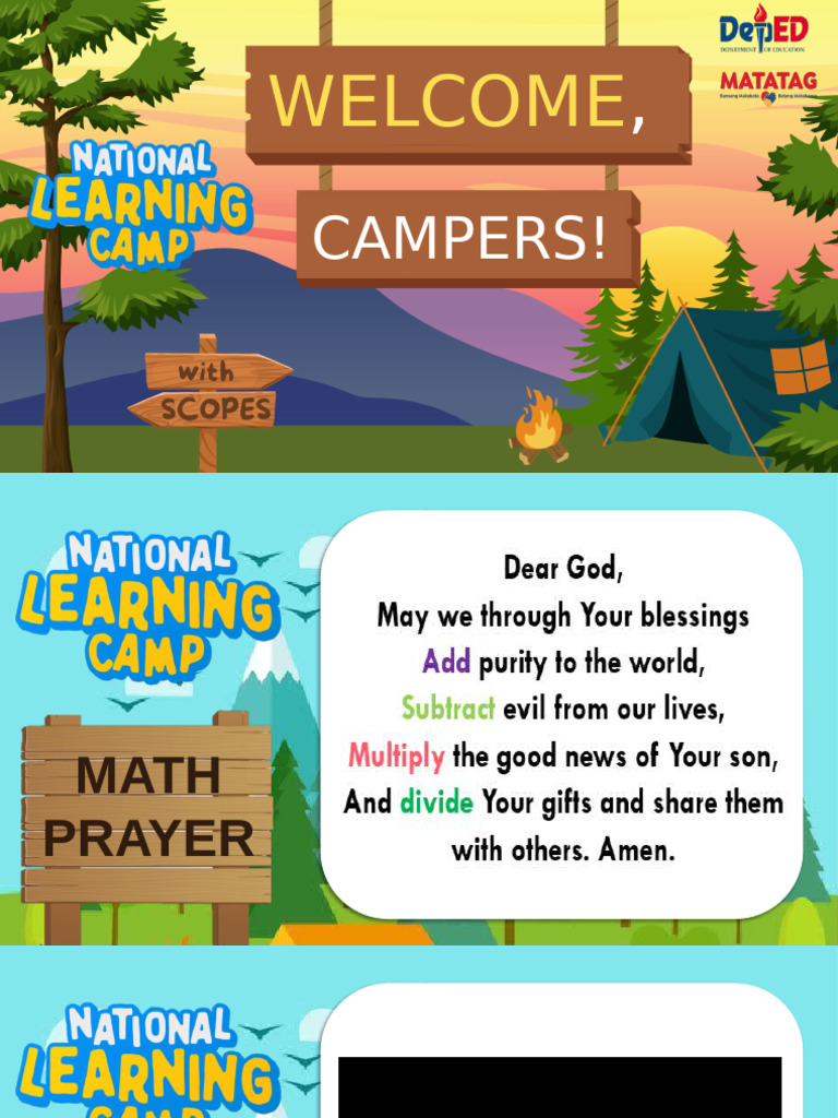 Camp Math Activities and Vocabulary Guide | PDF | Mathematics