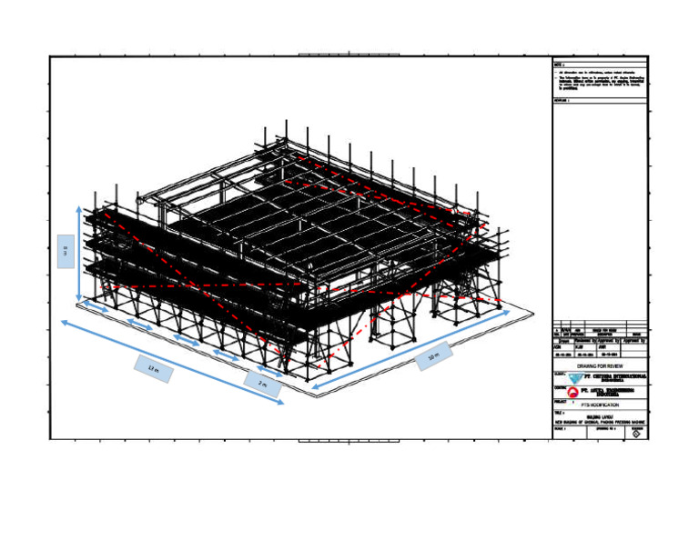 DWG Scaffolding Dan Ukurannya | PDF