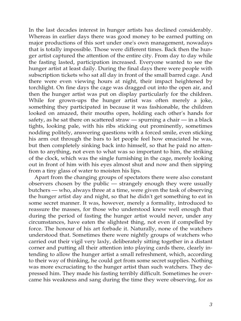 A-Hunger-Artist | PDF