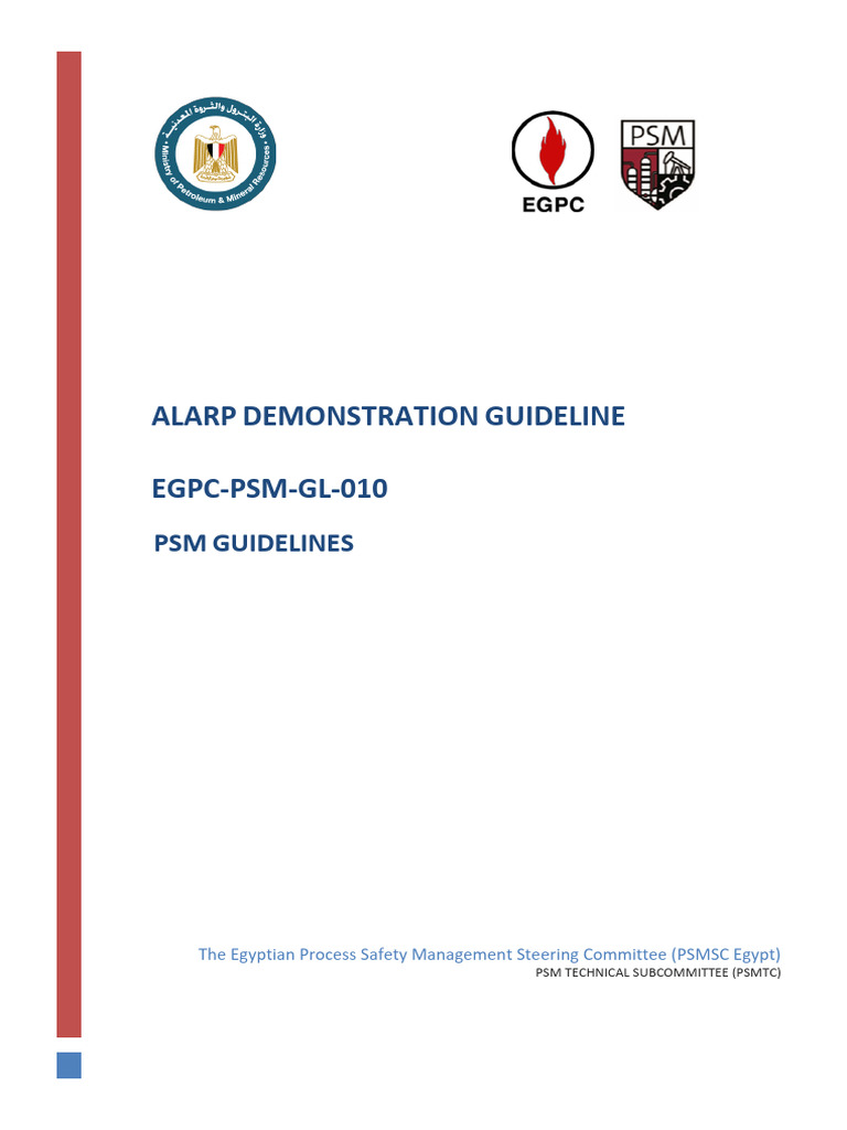 EGPC PSM GL 010 ALARP Demonstration Guideline | PDF | Risk | Risk Management