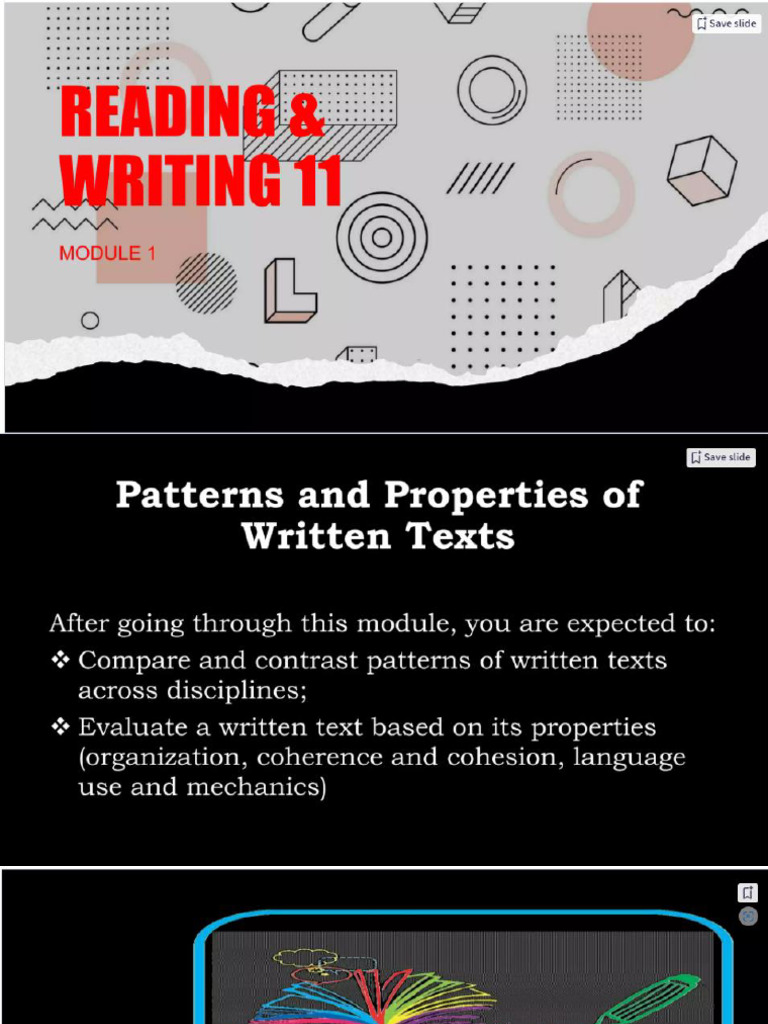 Reading and Writing | PDF