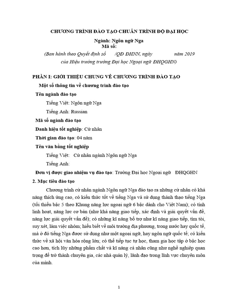 3 - CTDT Nganh NGON NGU NGA | PDF