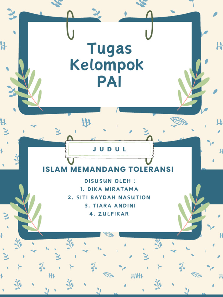 Toleransi dalam Islam: Pandangan dan Batasan | PDF
