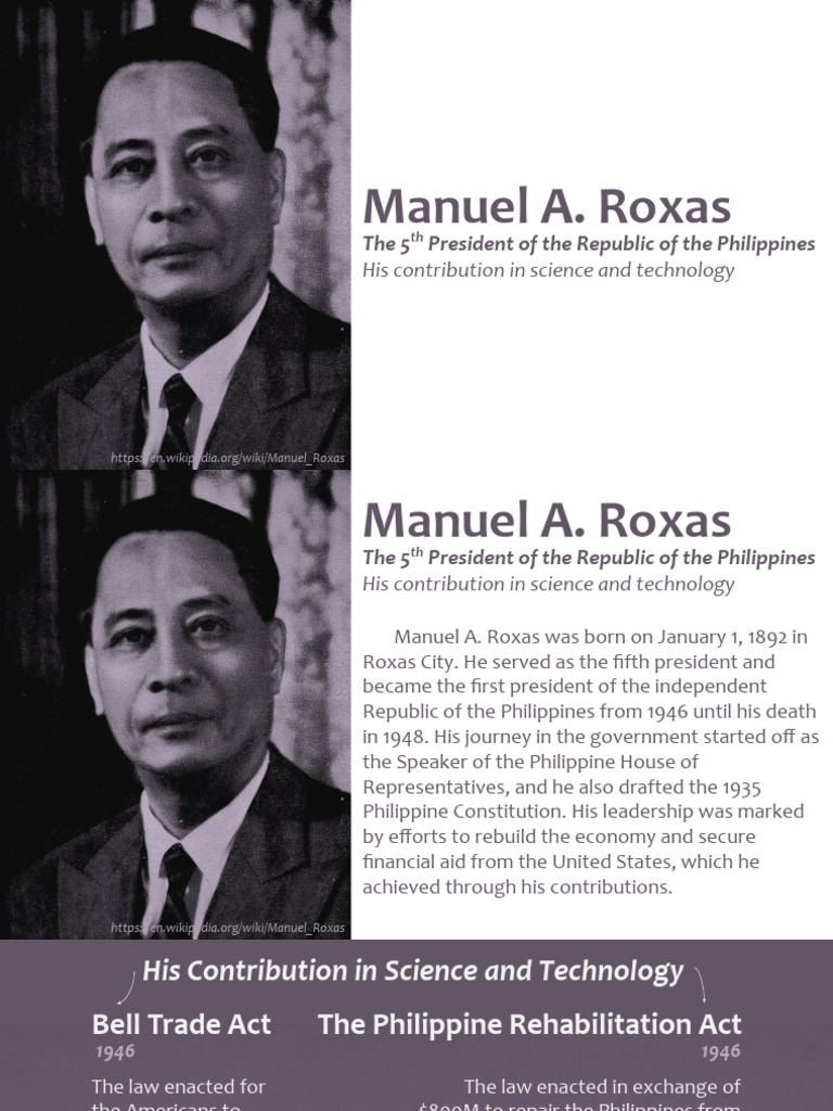 GROUP 4 - Manuel A. Roxas | PDF | Philippines