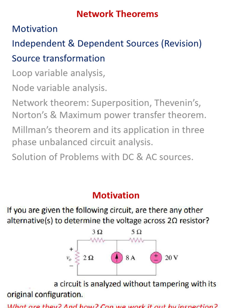 Utilization of Source Transformation to Simplify Circuits | PDF | Electrical Network ...