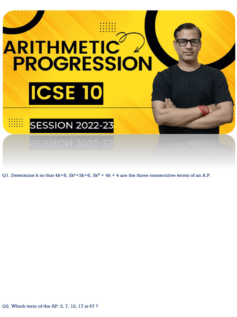 Arithematic Progression | PDF