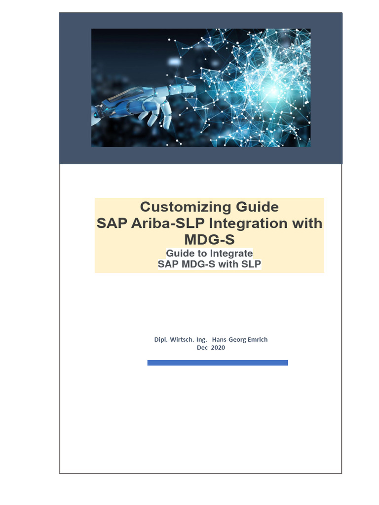 SAP Ariba SLP Integration MDG-S | PDF | Cloud Computing | Enterprise ...