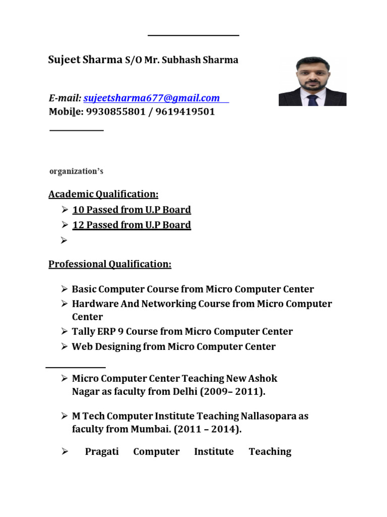 Sujeet Sharma Palghar | PDF