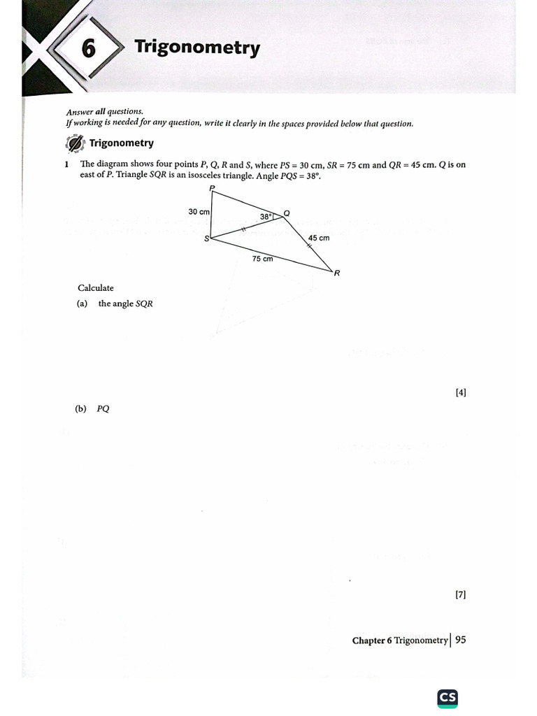 Ace Mathematics Chp 6 Trigonometry | PDF