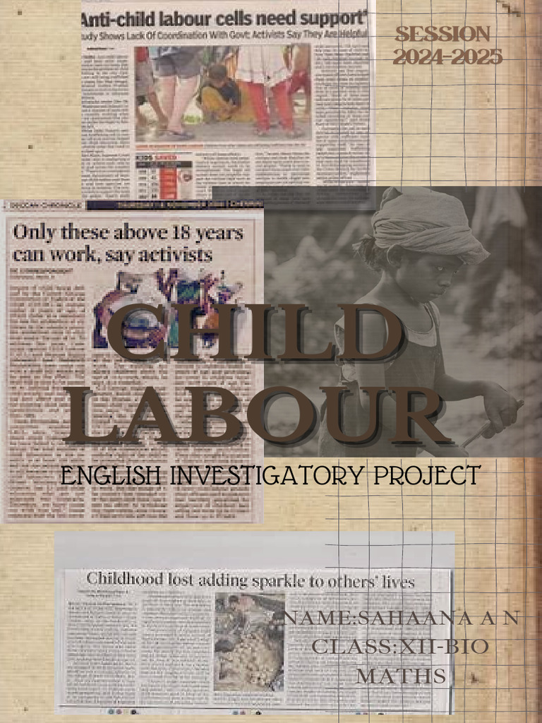 Child Labour Investigatory Project | PDF