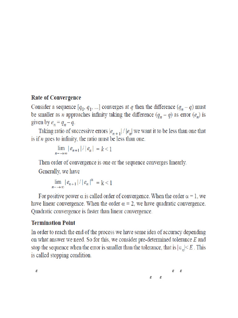 Rate of Convergence | PDF