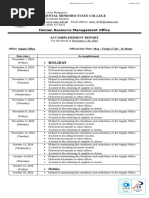 Job Order Accomplishment Report Template | PDF