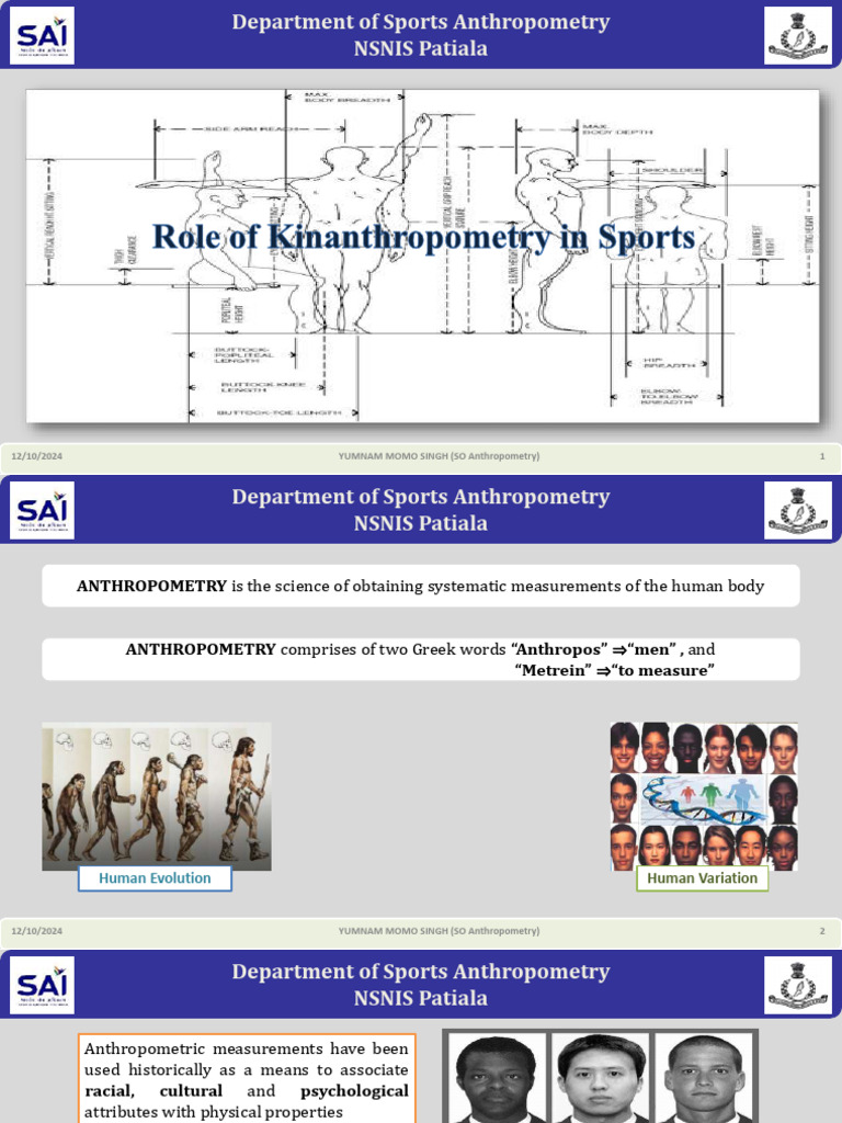 Kinanthropometry in Sports Performance | PDF | Anthropometry | Physical ...