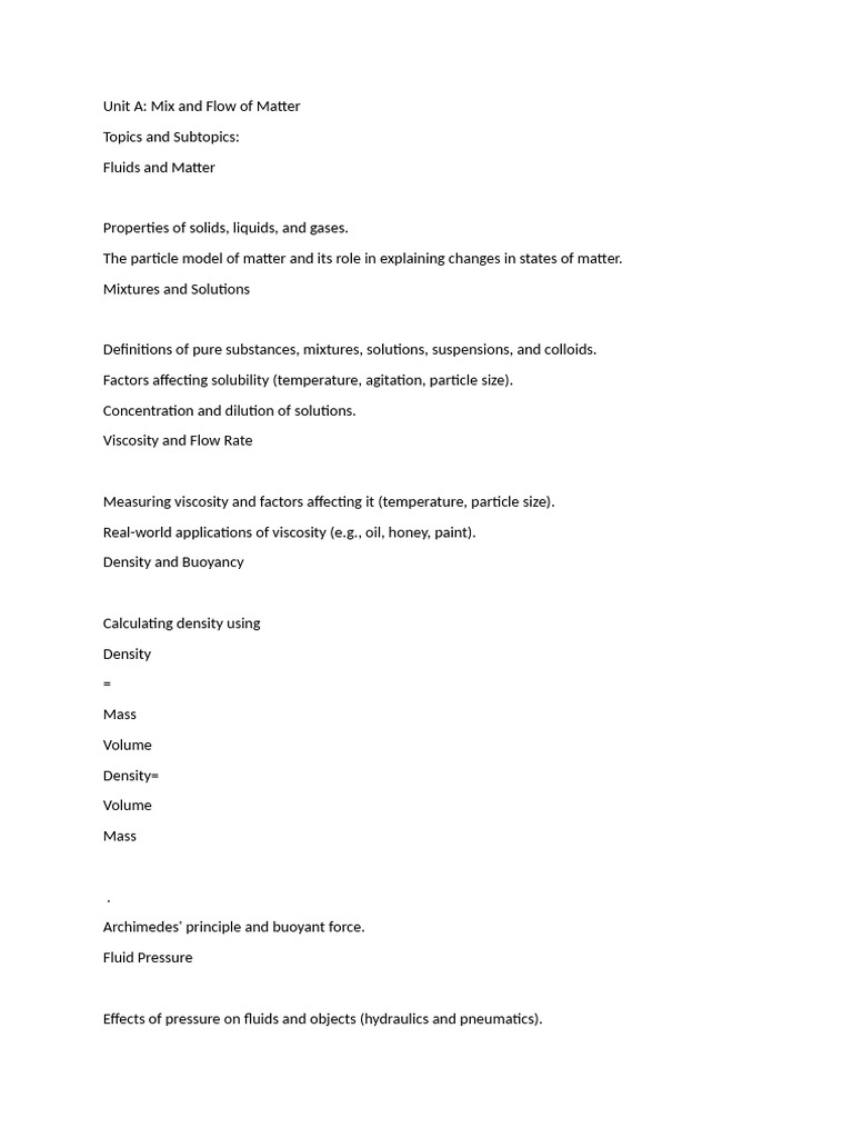 Alberta grade 8 science curriculum | PDF | Machines | Density