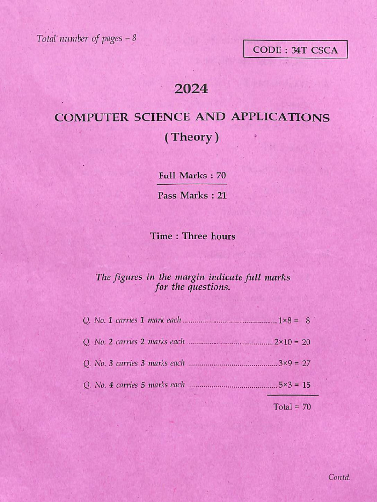 Csa 2024 | PDF