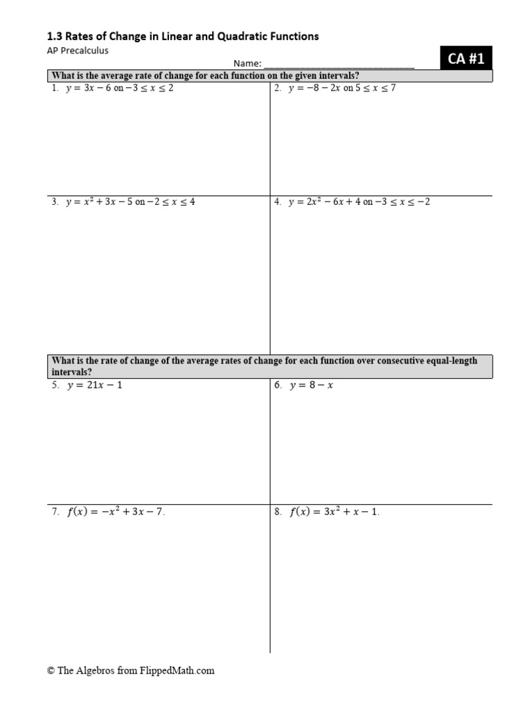 AP PreCalc - Tutorial 1 - Teacher | PDF | Zero Of A Function | Asymptote