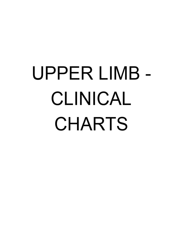 Upper Limb Clinical Charts Overview | PDF